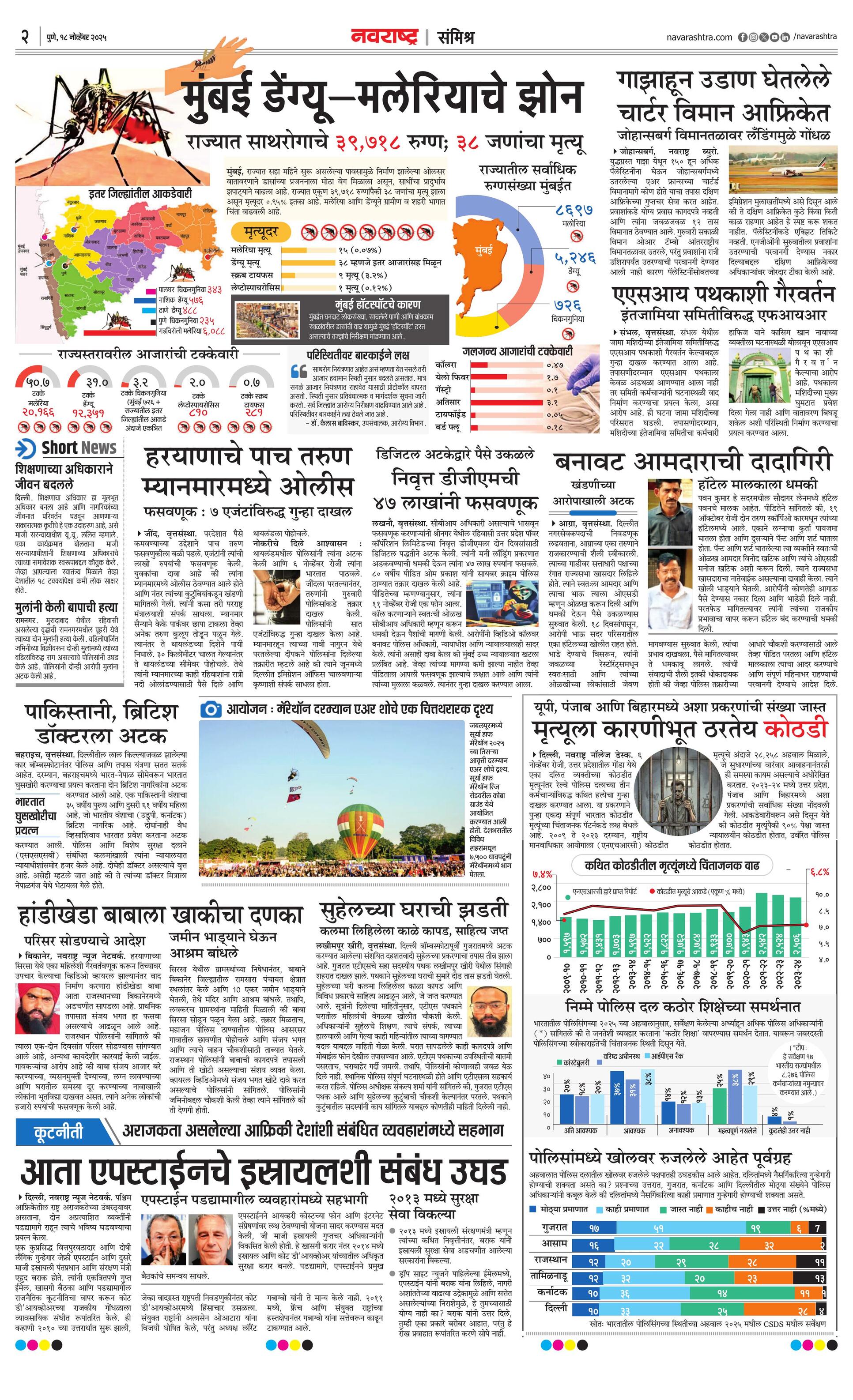 Pune E-paper | 2025-11-18 | Page 1 | Navarashtra