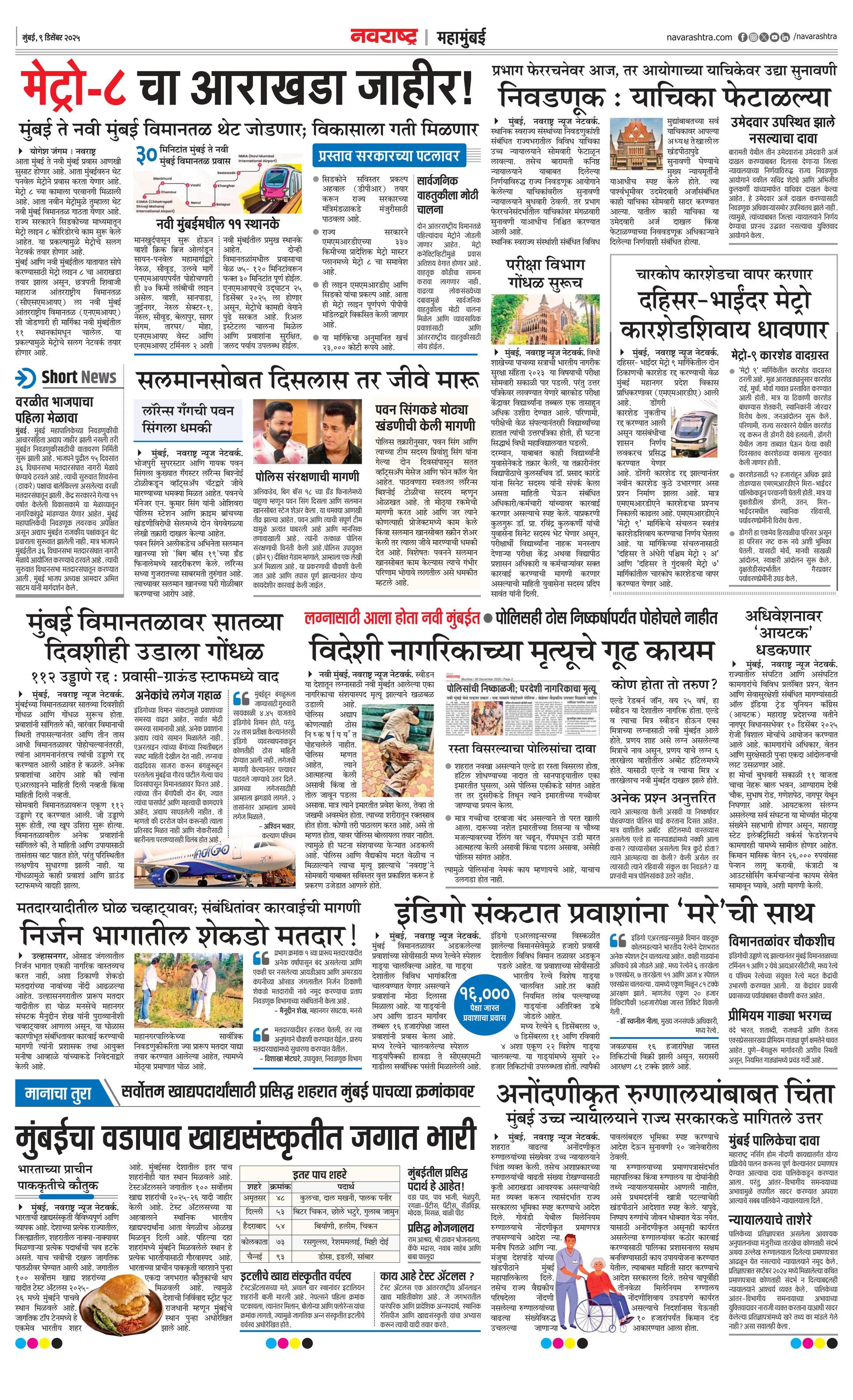 Mumbai E-paper | 2025-12-09 | Page 1 | Navarashtra